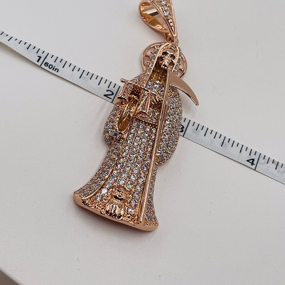 Accessories | The Grim Reaper And Chain Gold Plated 18k | Poshmark
